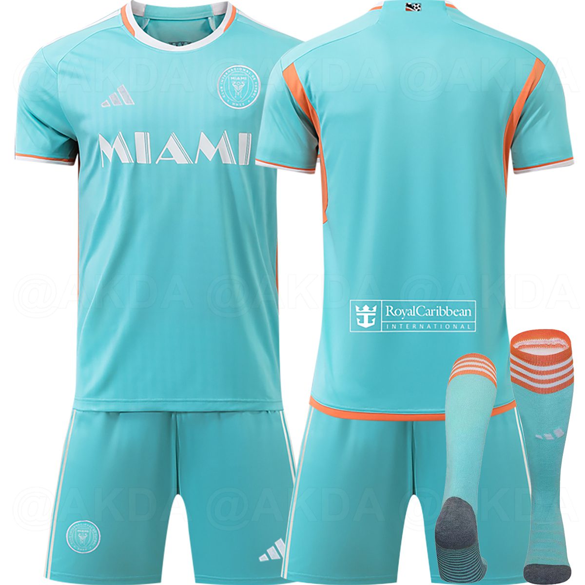 2024-25 Kids & Mens Inter Miami Third Football Kits 24-25 MESSI Strip ...
