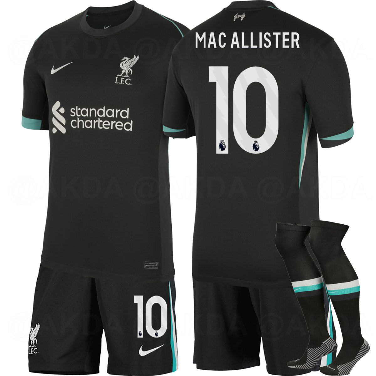 2024-25 Kids & Mens Liverpool Away Football Kits 24-25 LFC Strip ...