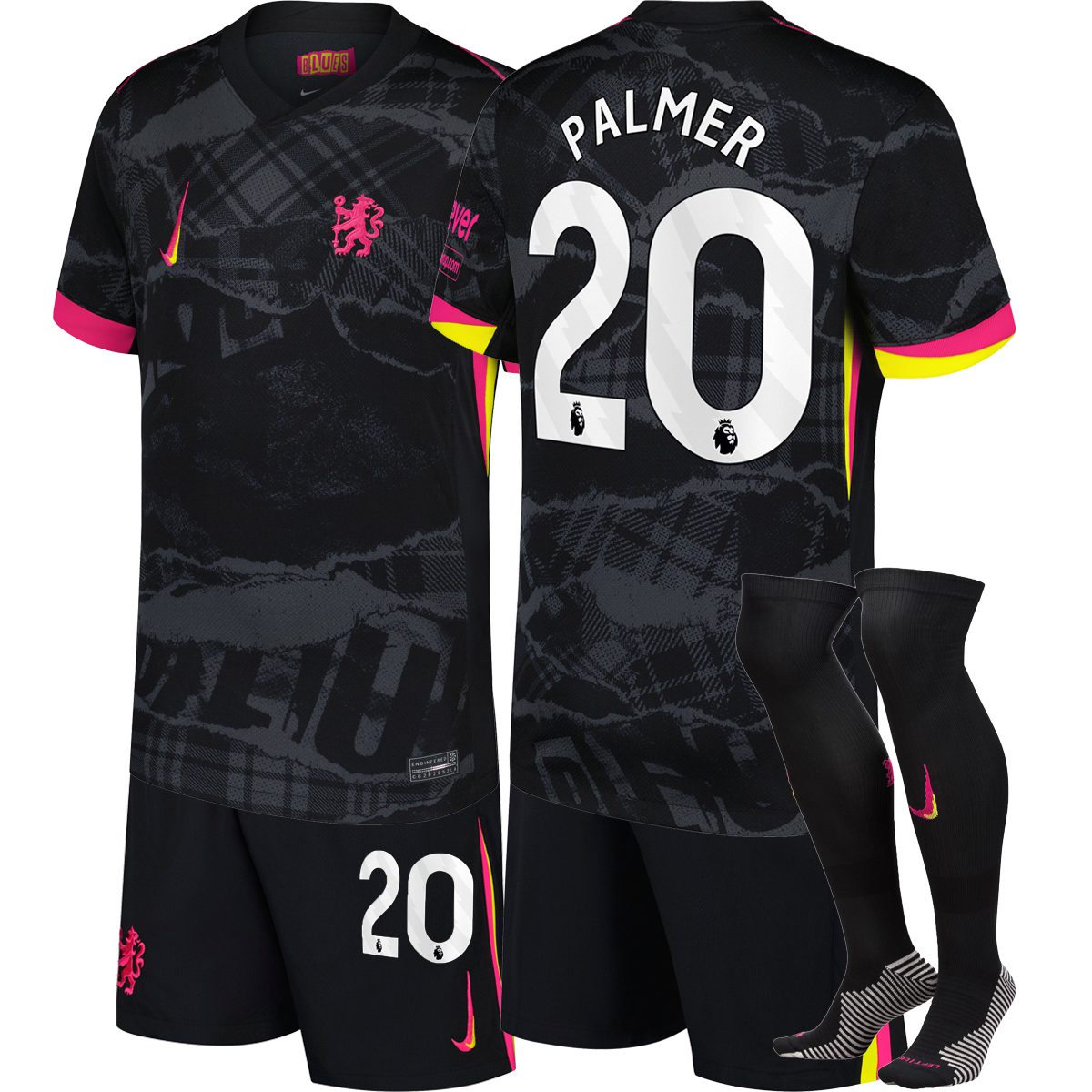 Nike 2024-25 Mens Chelsea Third Football Kits 24-25 Soccer Strip ...