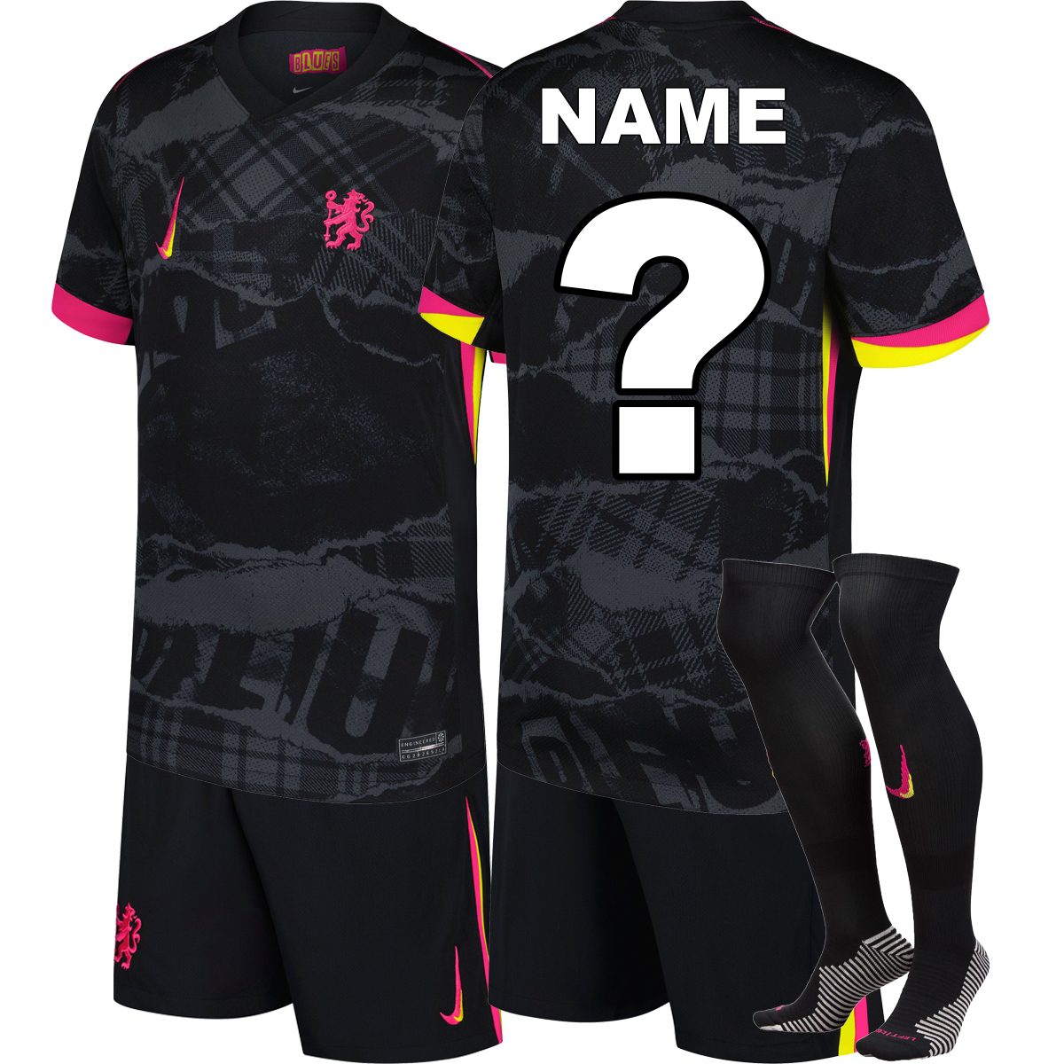 Nike 2024-25 Mens Chelsea Third Football Kits 24-25 Soccer Strip ...