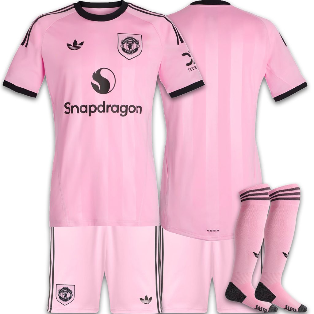 adidas Manchester United 25/26 Third Goalkeeper Jersey Pink Kit 2025-26 ...