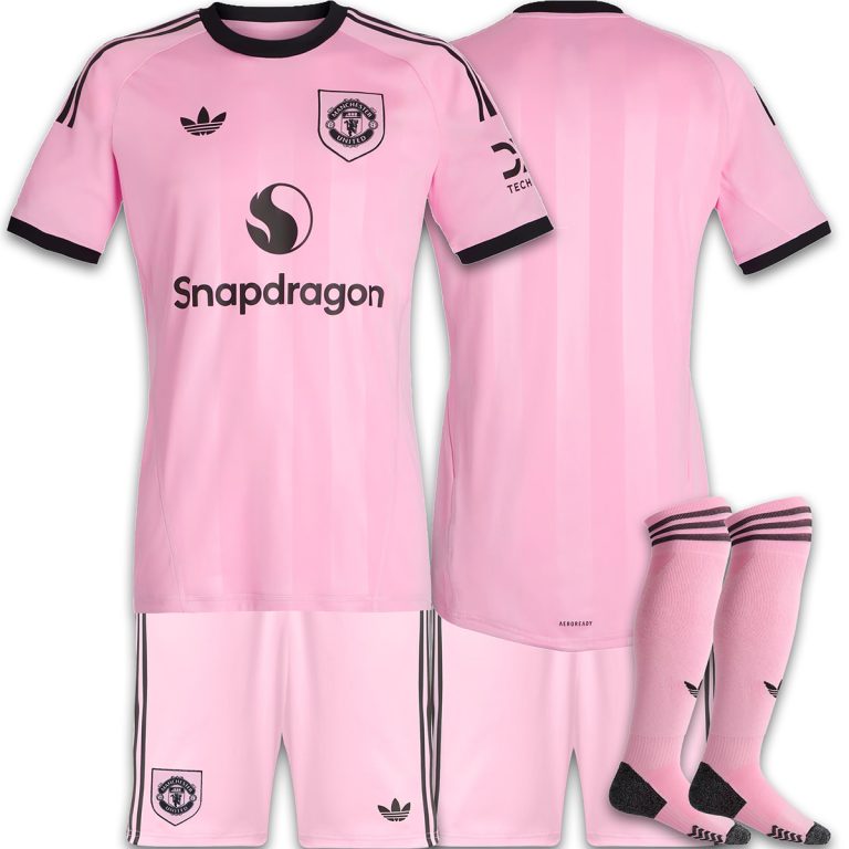 adidas Manchester United 25/26 Third Goalkeeper Jersey Pink Kit 2025-26 ...